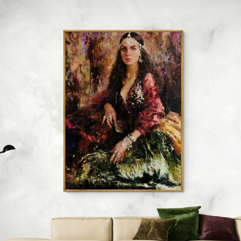 Tableau Beautiful Face Woman - INFINITY ART